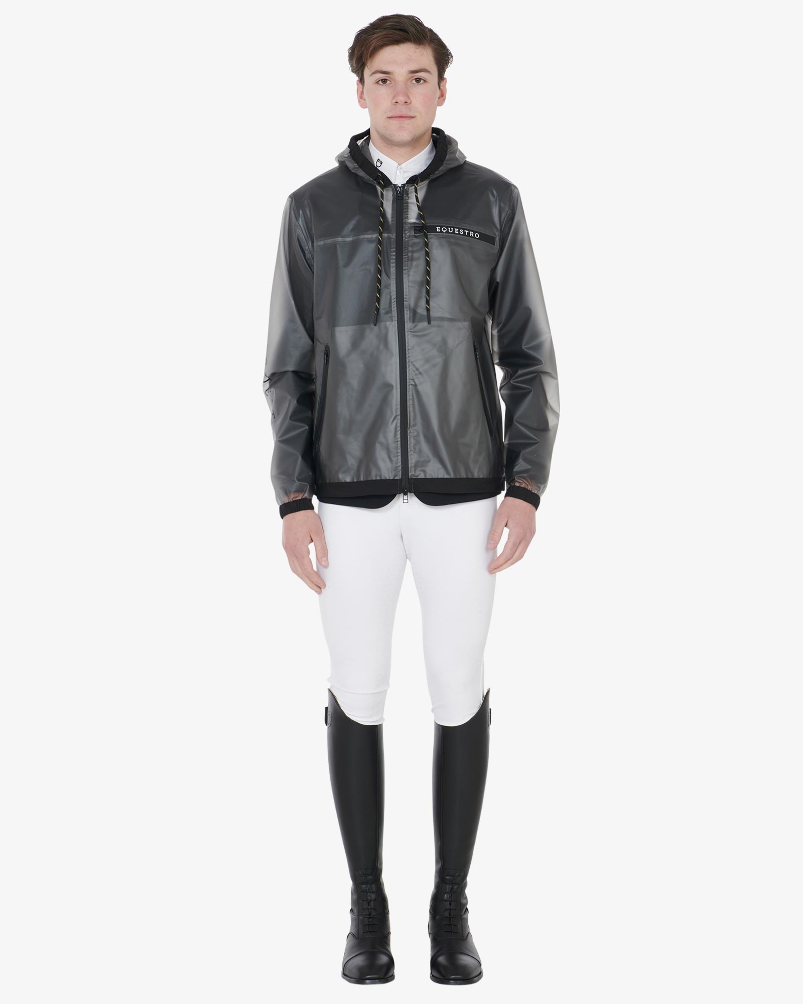 Men's transparent technical raincoat | Shop | Equestro