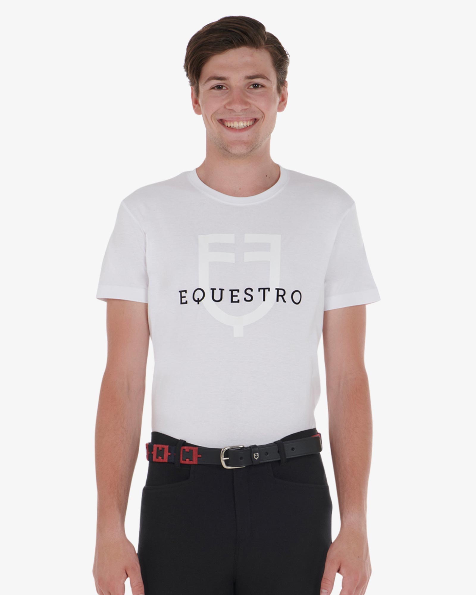 Leather belt with geometric pattern | Shop | Equestro