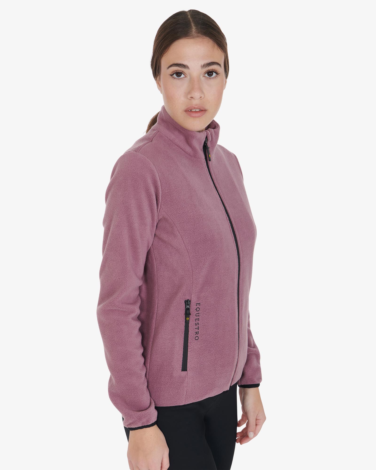 felpa donna in pile con zip frontale | Shop | Equestro