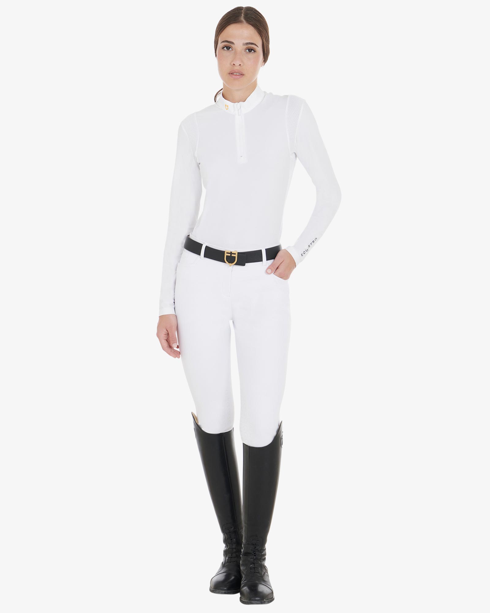 Polo donna in tessuto tecnico| Shop | Equestro