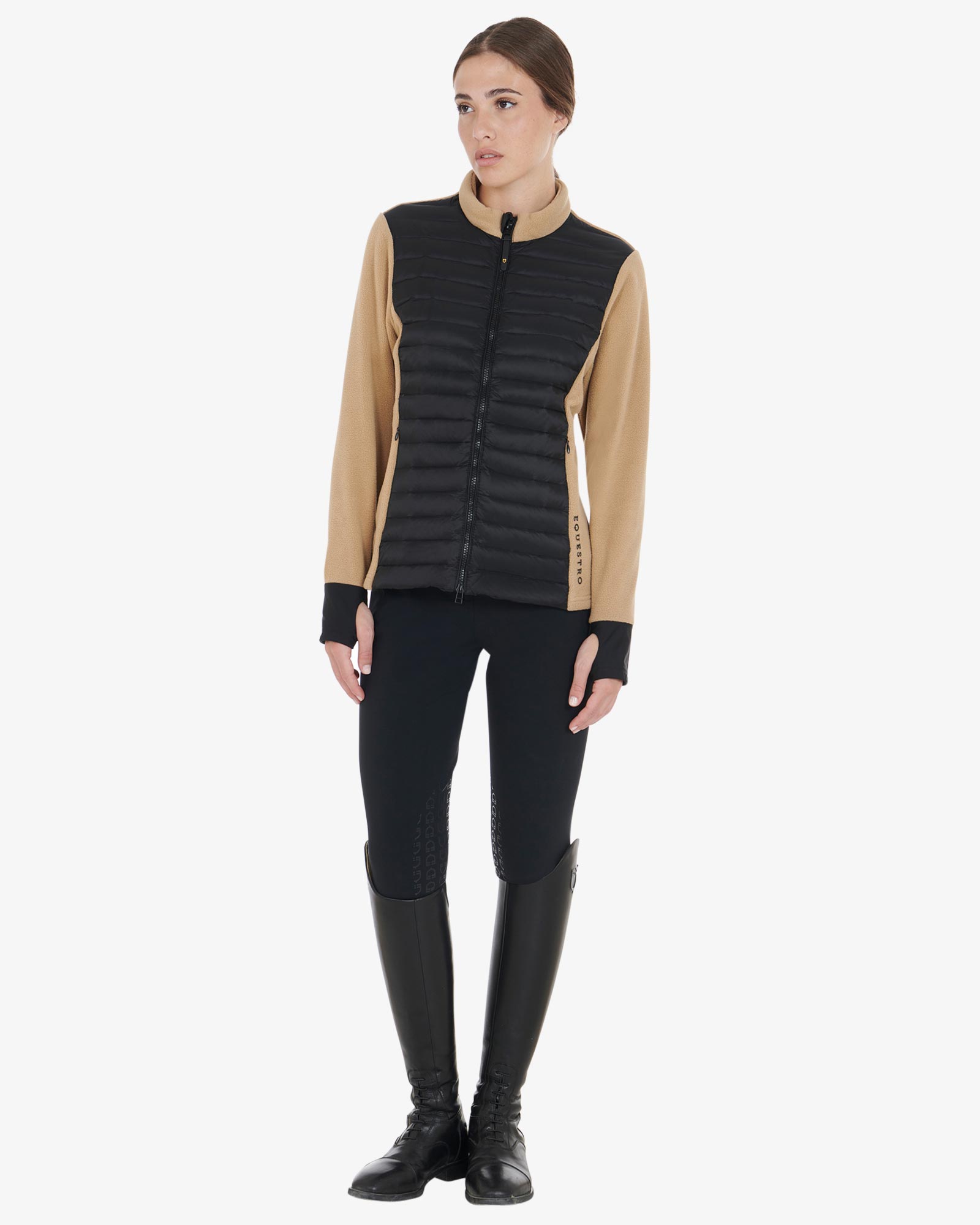 Women's two-material down jacket | Shop | Equestro
