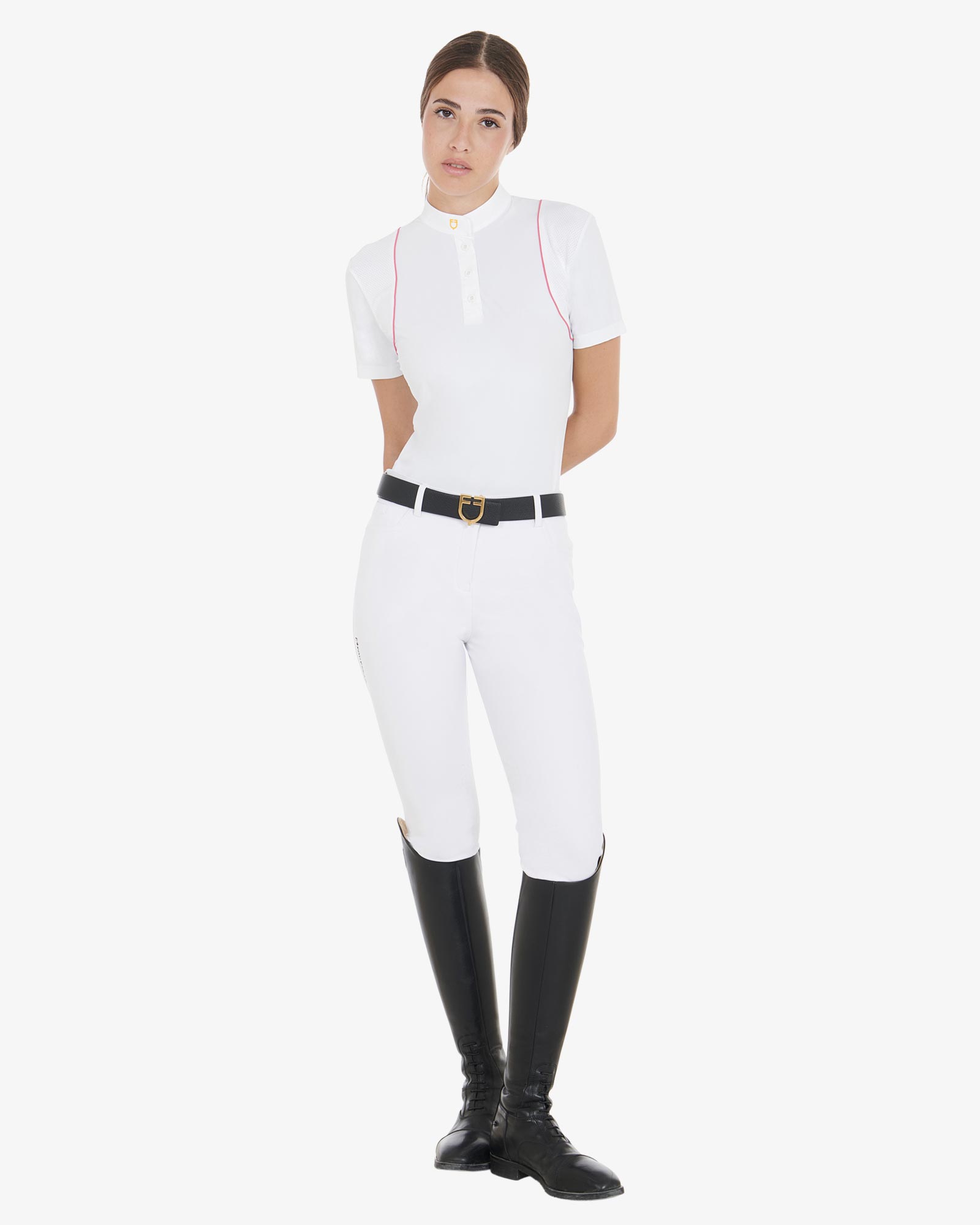 Women's competition buttoned polo shirt |Shop | Equestro