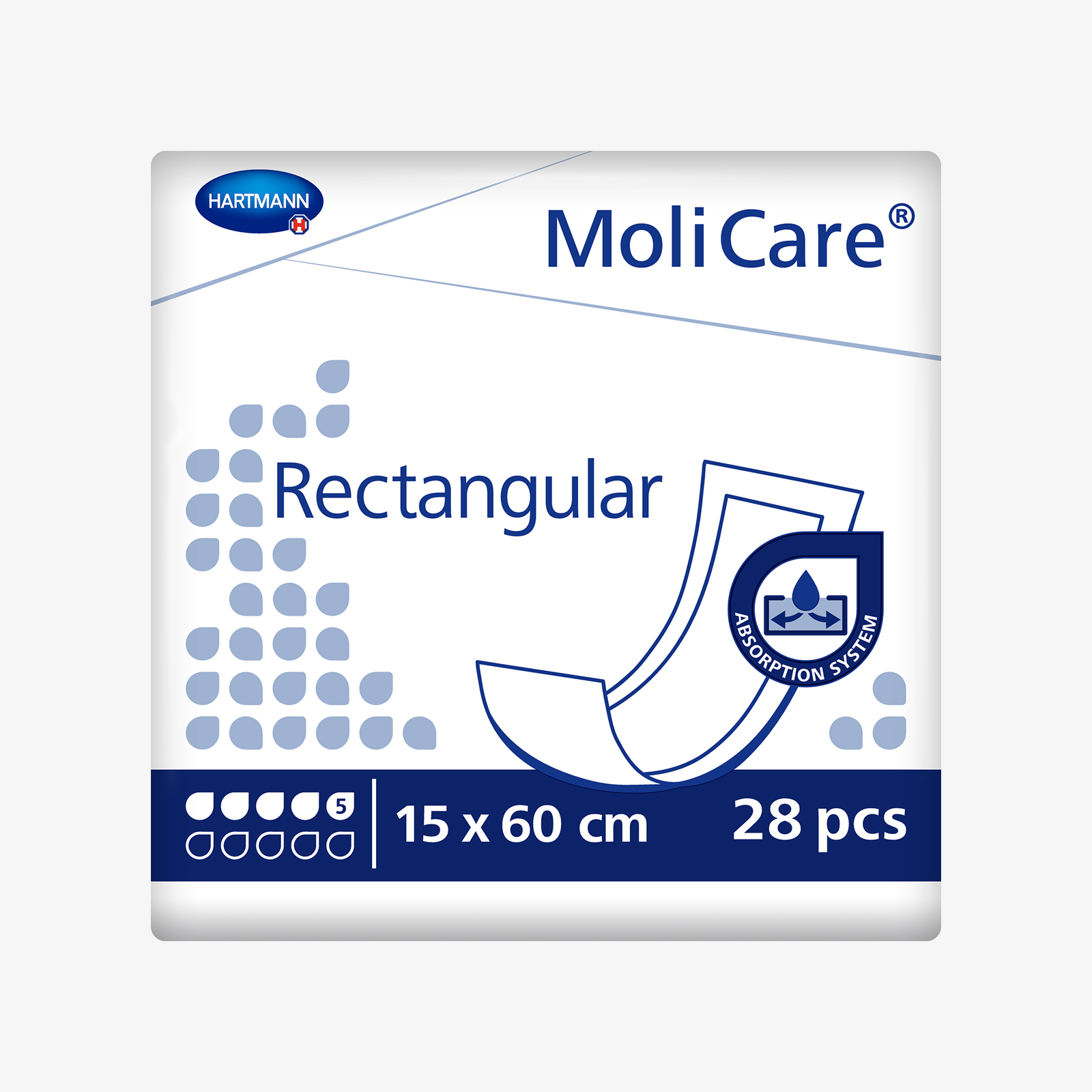 MoliCare Rectangular pannoloni rettangolari incontinenza - 28 pz