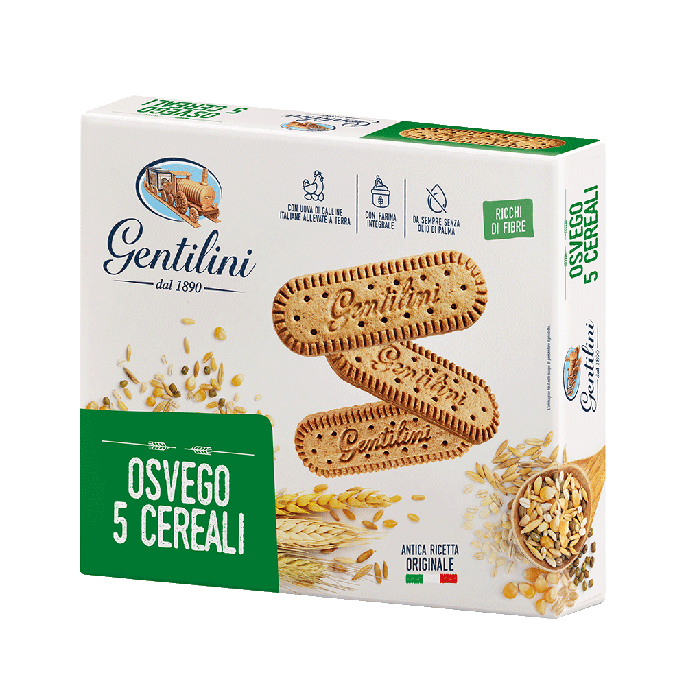 Osvego 5 cereali 500 g | Biscotti | Shop Gentilini