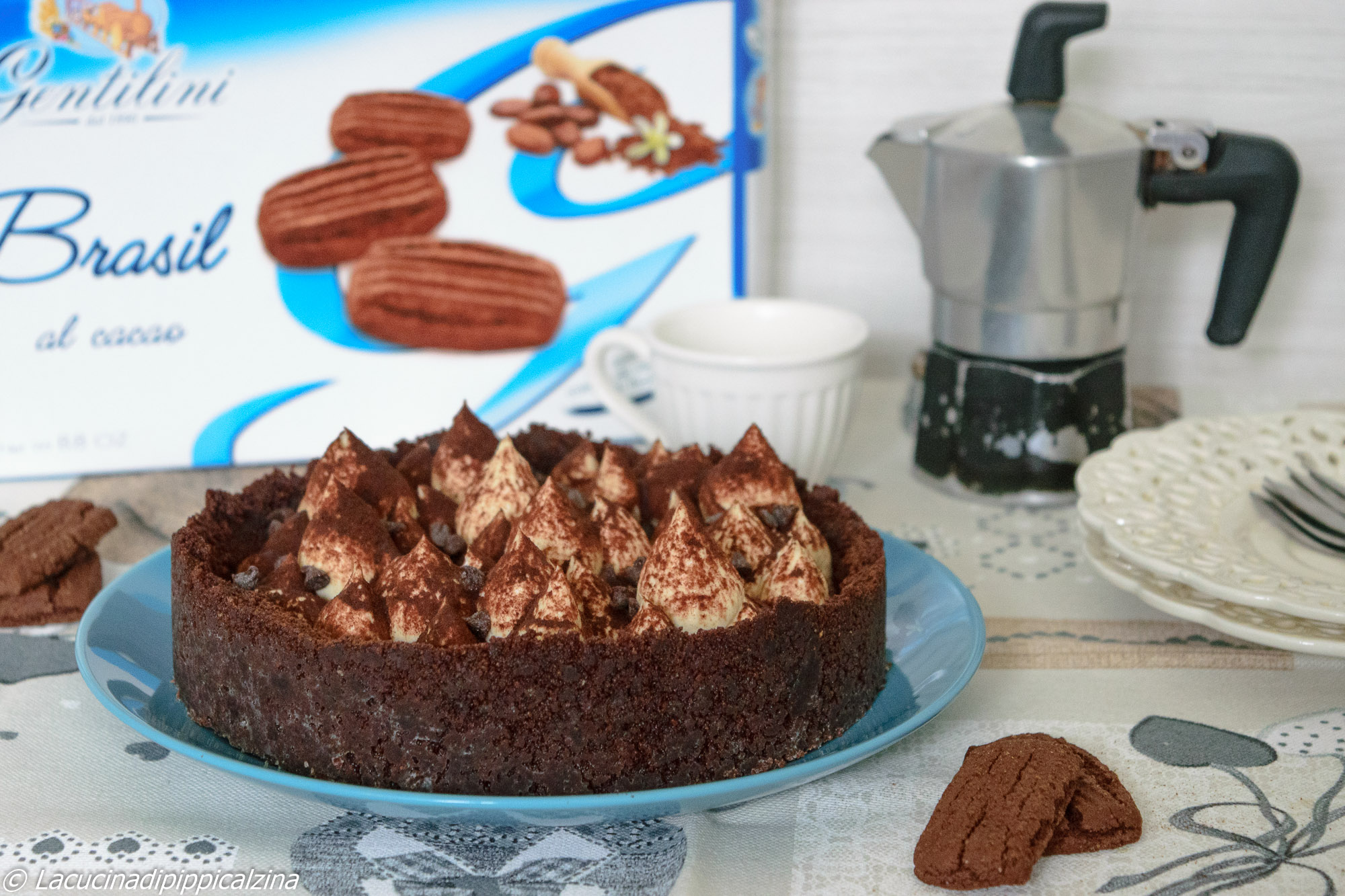 Tiramisu tart with Brasil Gentilini