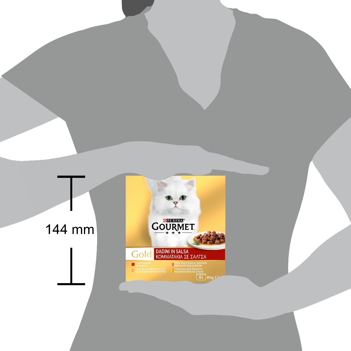 GOURMET Gold Gatto Dadini in Salsa con Carni assortite | PURINA Shop