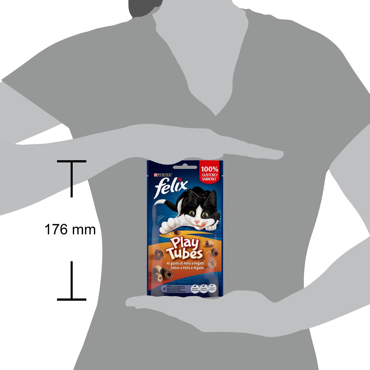 FELIX Play Tubes Snacks al gusto di Pollo e Fegato | PURINA Shop
