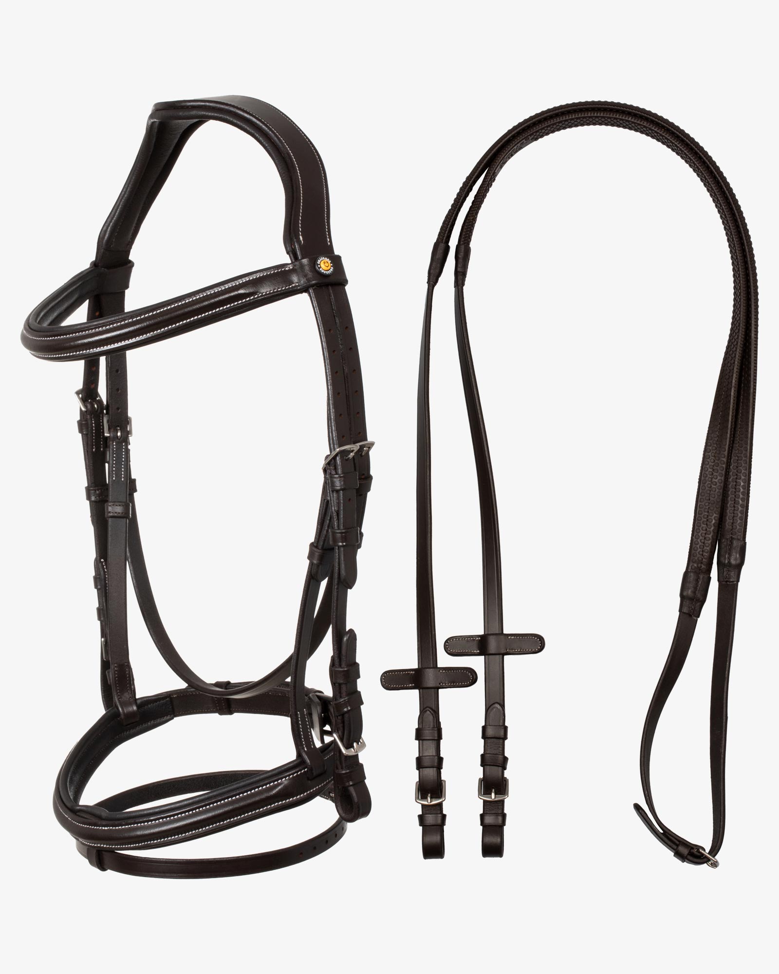 Contrasting stitching English bridle | Shop | Equestro