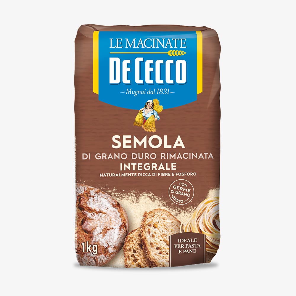 Farine, Semola e Cous Cous - Semola Rimacinata di grano duro Integrale ...