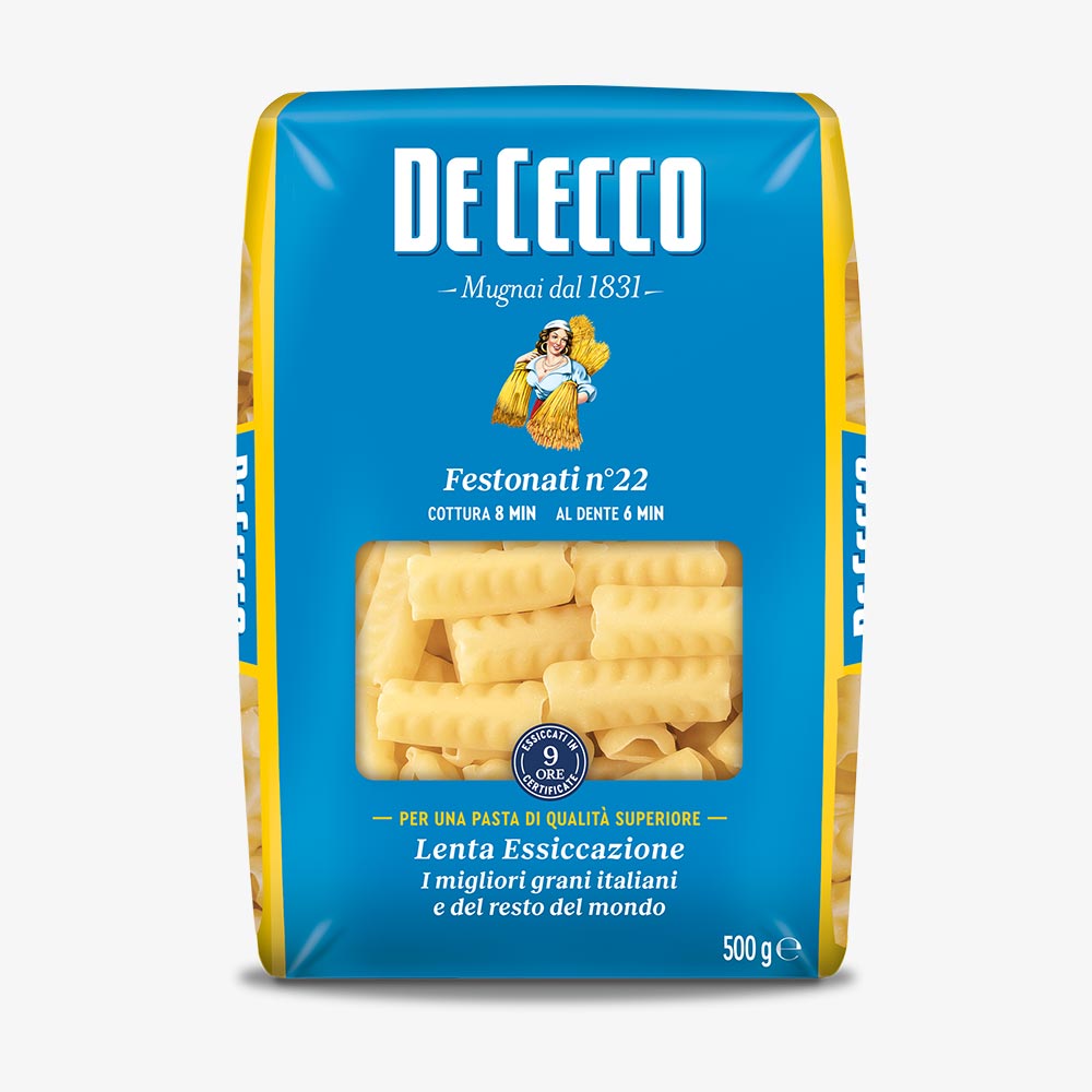 Pasta di semola di grano duro - Festonati n° 22, De Cecco