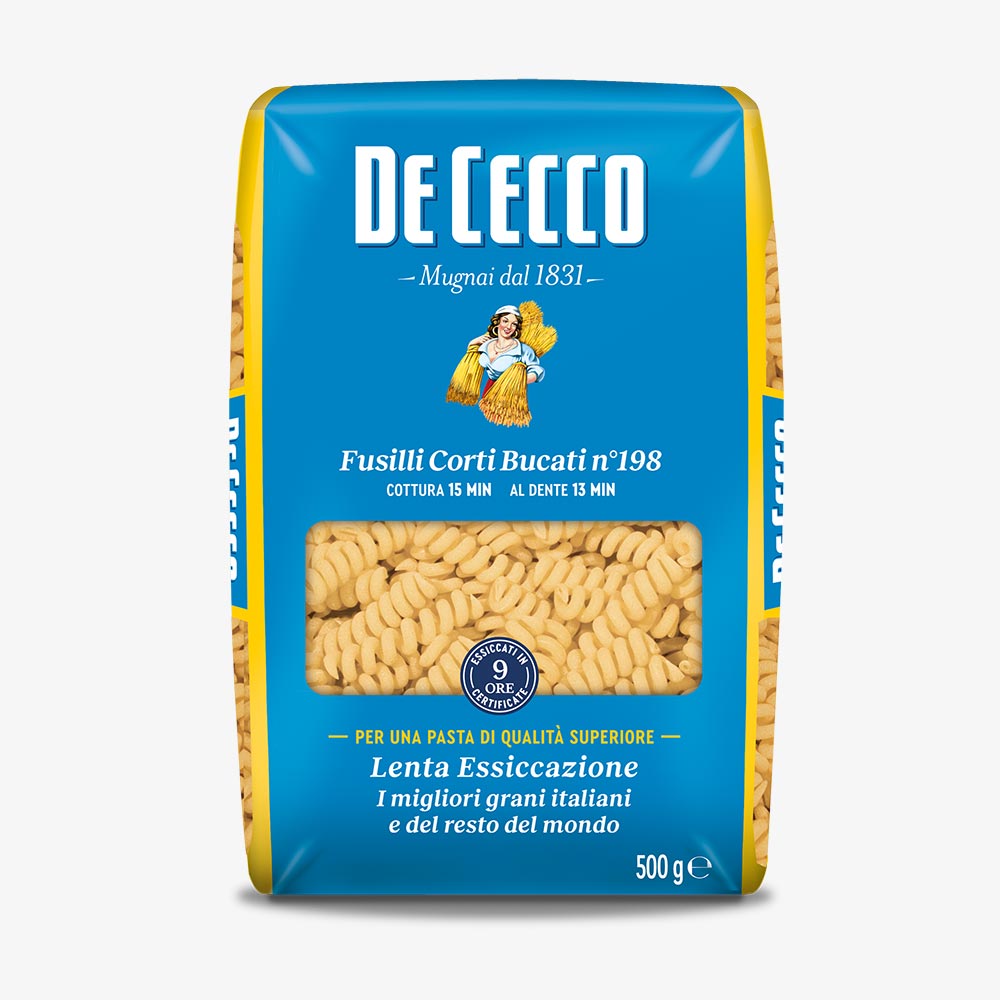 Fusilli Corti Bucati n° 198 | pasta de sémola | Shop De Cecco