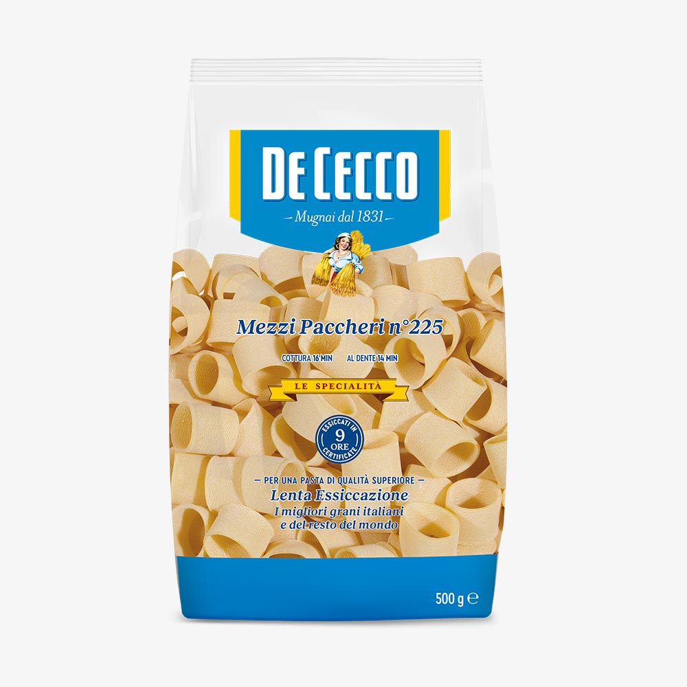 Mezzi Paccheri n° 225 | Pasta aus Weizengrieß | Shop De Cecco