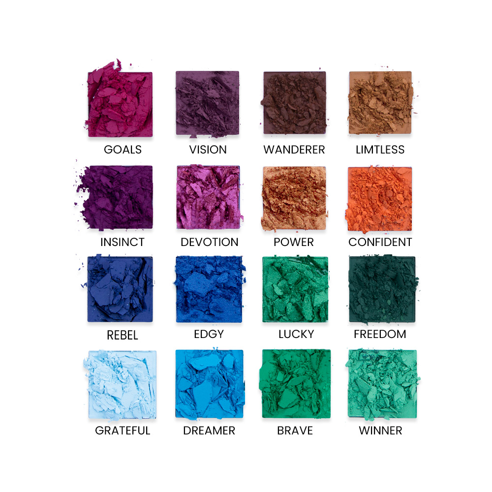 Palette ombretti colorati matte e metallizzati | MIA Makeup