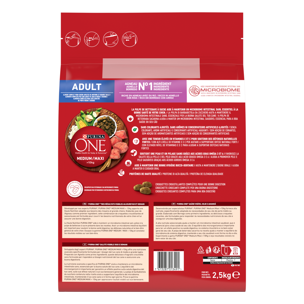 Purina One Medium Maxi cani adulti agnello e riso | Purina Shop