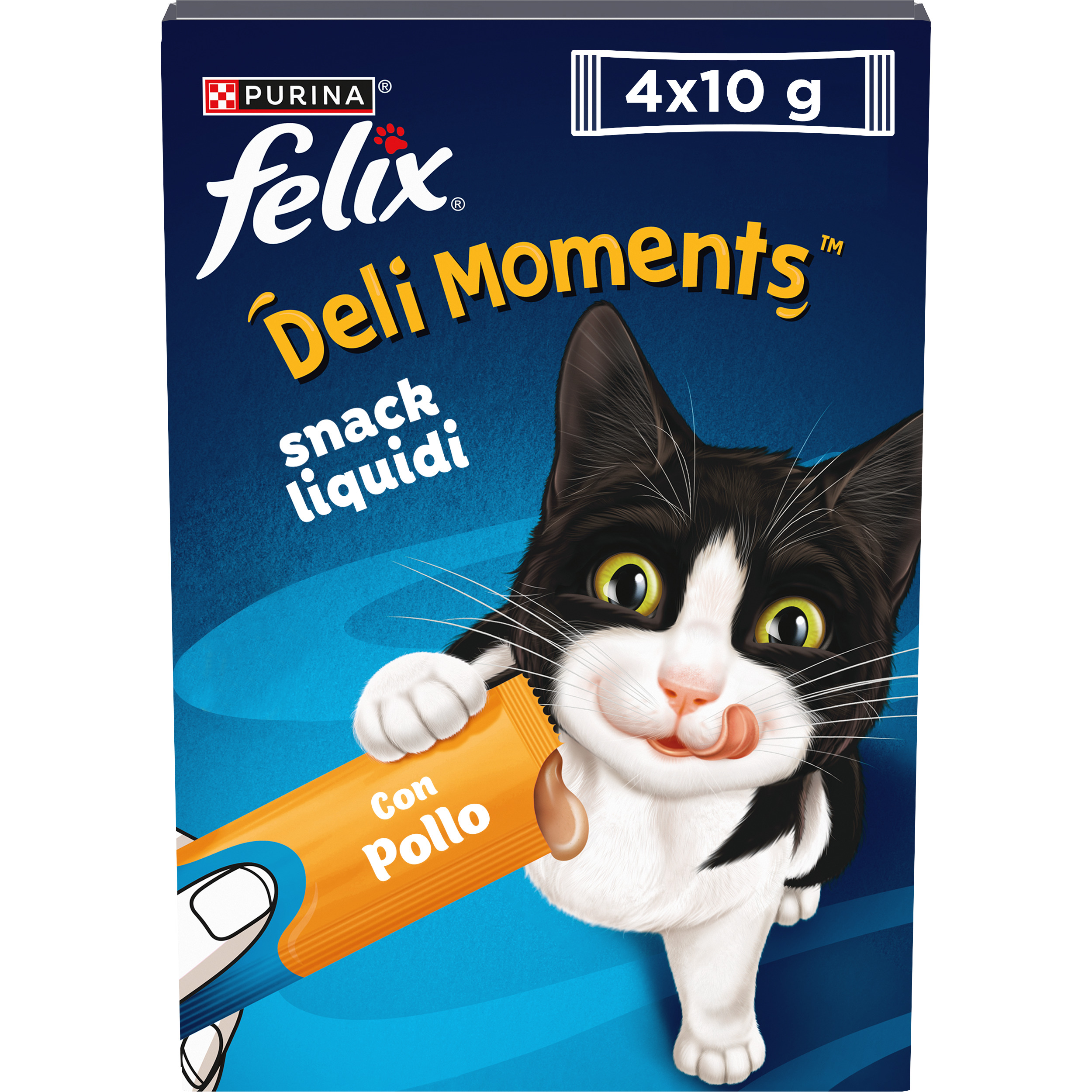 FELIX® Deli Moments™ snack per gatti con Pollo 4x10g | Purina Shop