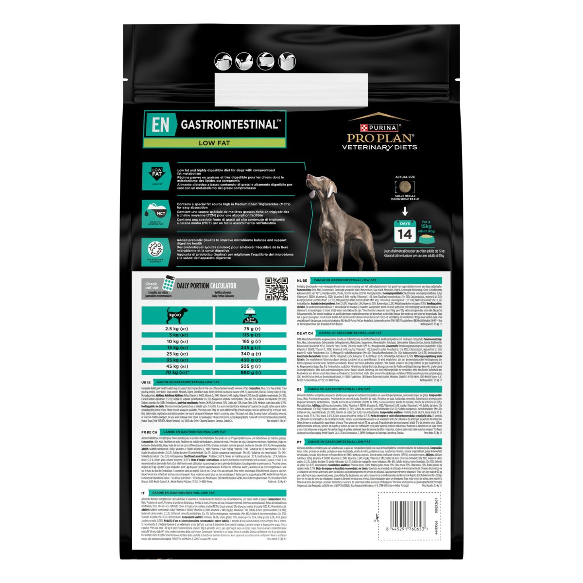 PPVD EN - GASTROINTESTINAL LOW FAT 3500g - Purina Shop